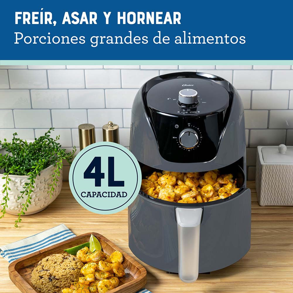 Oster® Freidora de Aire Manual, con Capacidad de 4L, Revestimiento ...