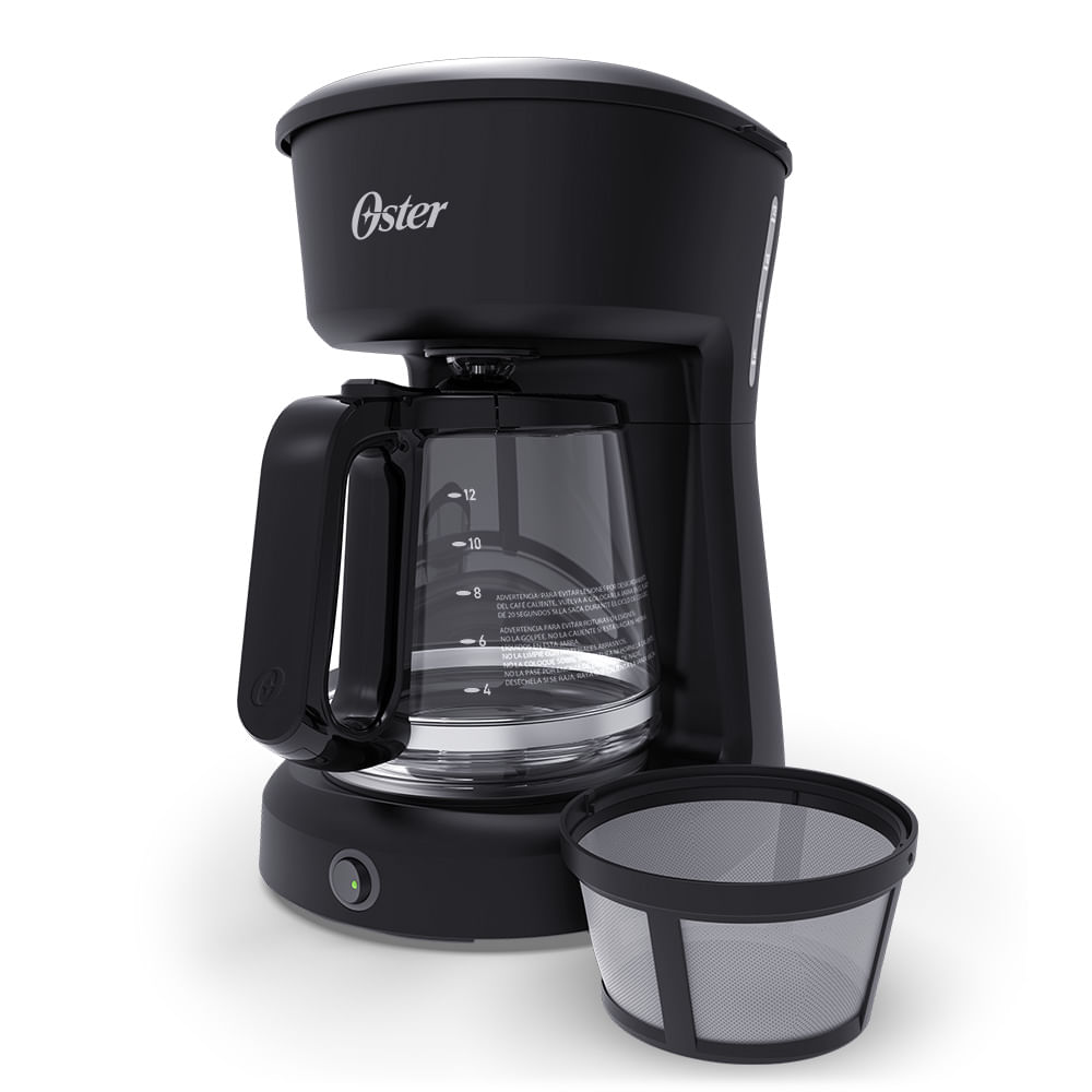 Oster® Cafetera, con Jarra de Vidrio, y con Filtro Permanente ...